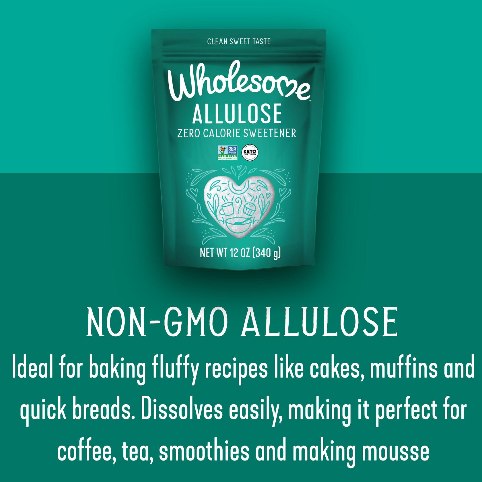 WHOLESOME ALLULOSE ZERO CALORIE GRANULATED SWEETENER – Wholesome Sweet